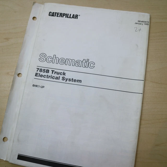 CATERPILLAR 785B MÜLL Lkw Elektrisch Schaltplan Verdrahtung Diagramm ...