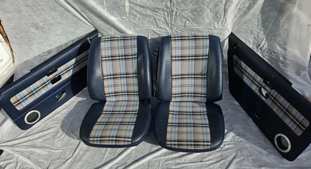TRIUMPH TR7 / TR8 Blue Check Seats & Door Cards (Excellent Condition) £ ...