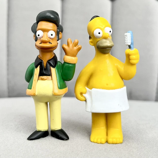 FOX THE SIMPSONS 1999 Vintage Homer Simpson Apu Action Figure Bundle ...