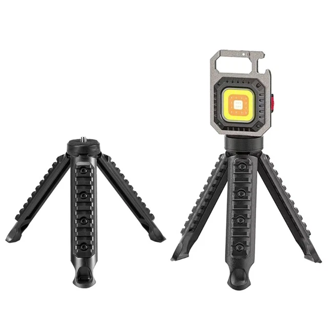 POCKET SIZED FOLDING Tripod Flashlight Mount Plastic Texture for ...