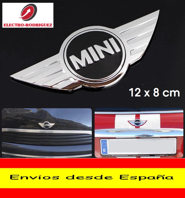 LOGO METALICO PARA Mini Cooper One Emblema Capo Maletero Cromo Brillo ...