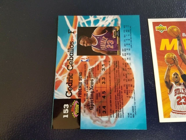 CEDRIC CEBALLOS PHOENIX Suns 1992 - 1993 Stadium Club NBA PRÉ ...
