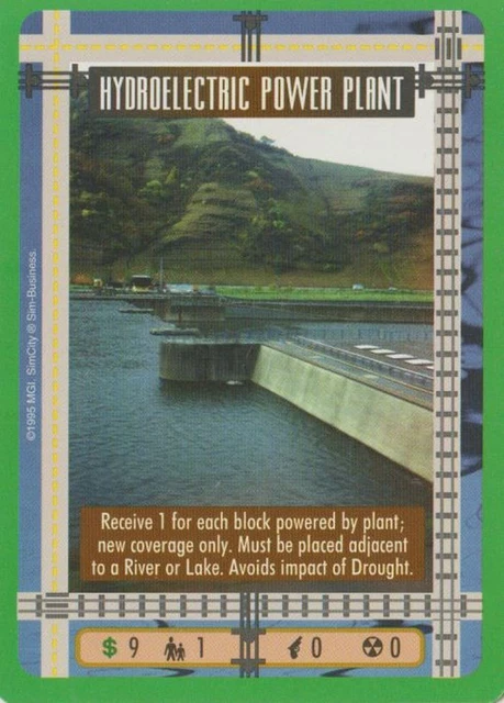 HYDROELECTRIC POWER PLANT - RARE [Base Set] Sim City TCG EUR 2,50 ...
