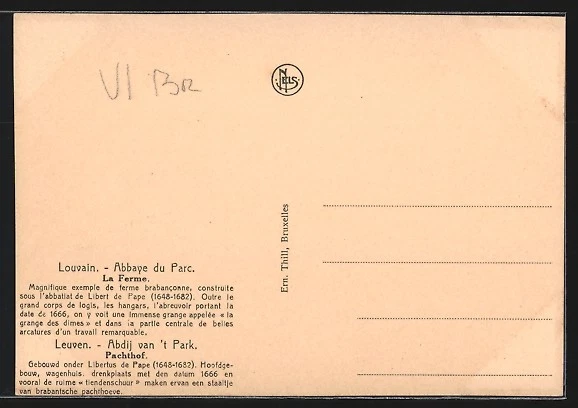 CPA LOUVAIN, ABBAYE du Parc, La Ferme EUR 5,00 - PicClick FR
