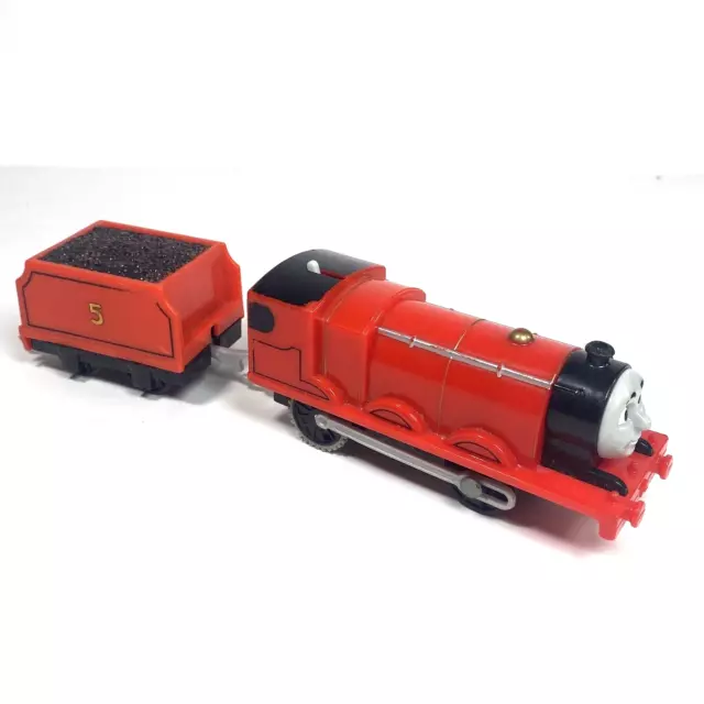 THOMAS & FRIENDS Trackmaster JAMES Motorized Train Tank Engine Coal ...