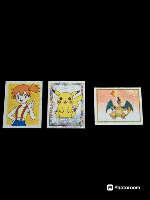 POKEMON STICKER MERLIN Glurak Misty Pikachu Holo Sammler Spielen Selten ...