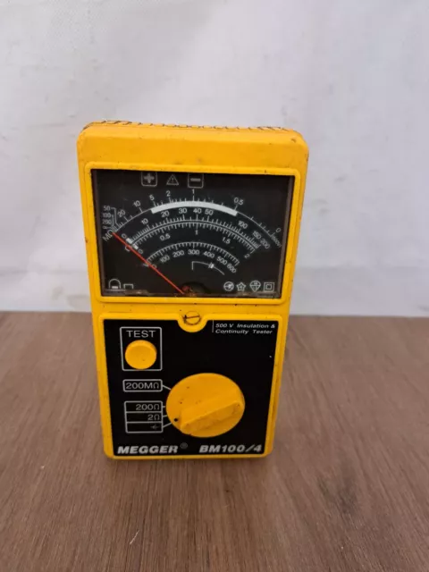 MEGGER BM100/4 HANDHELD Analogue Insulation Resistance Continuity ...