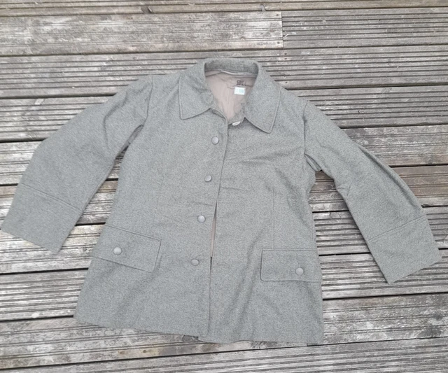 44 INCH CHEST Vintage Swedish Army Surplus Wool Tunic Jacket Possibly ...