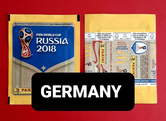 Panini Sealed Pack Fifa World Cup Russia 2018 Mcdonalds Germany Bustina