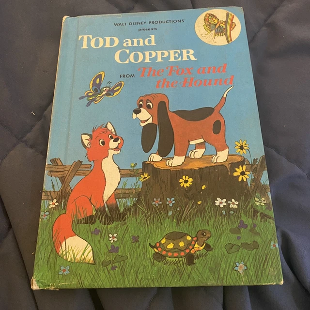 WALT DISNEY'S TOD and Copper from The Fox And The Hound Hardback book ...