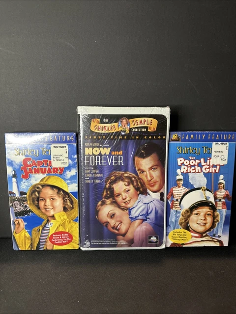 SHIRLEY TEMPLE VHS Lot Brand New Sealed Now And Forever Captain January £13.29 - PicClick UK