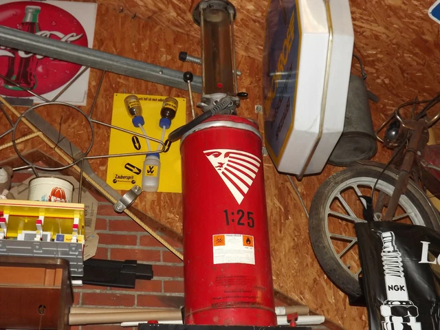 DEA 2 TAKT Zweitakt Zapfsäule Tanksäule Werkstatt Tankstelle Oldtimer ...