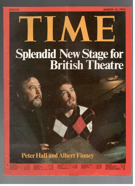 TIME MAGAZINE MARCH 15, 1976 Peter Hall And Albert Finney British ...