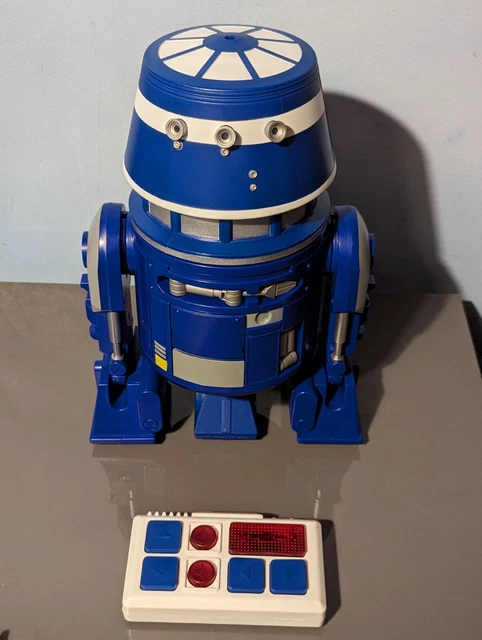 ROBOT DISNEY CUSTOM Star Wars R2-D2 White Blue Remote Control Droid ...