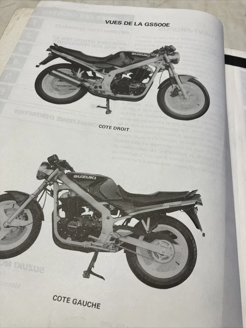 SUZUKI GS500E 1989 500 Gse Manual Review Tecnical Motorbike Workshop GS ...