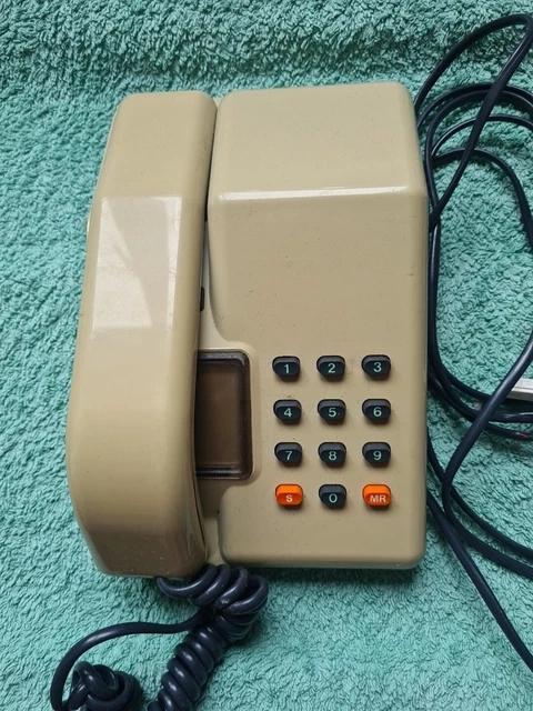 VINTAGE BT VISCOUNT Beige Push Button 1980s Telephone £0.99 - PicClick UK