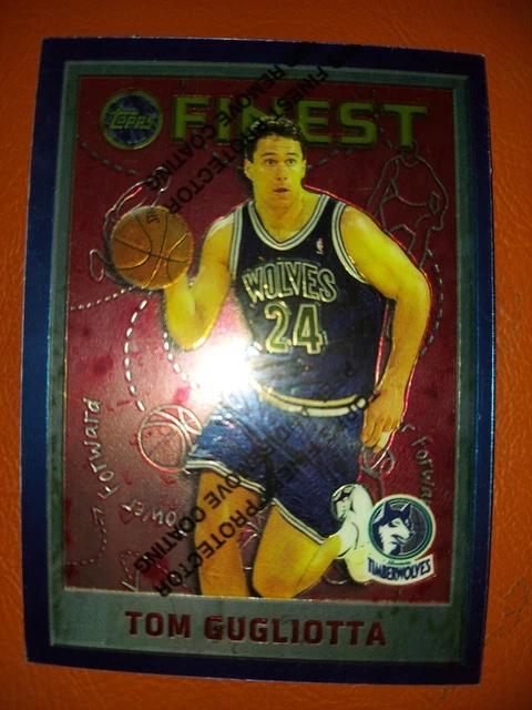 1995-96 TOPPS FINEST Tom Gugliotta Carte #154 **Nm-Mt** Minnesota ...