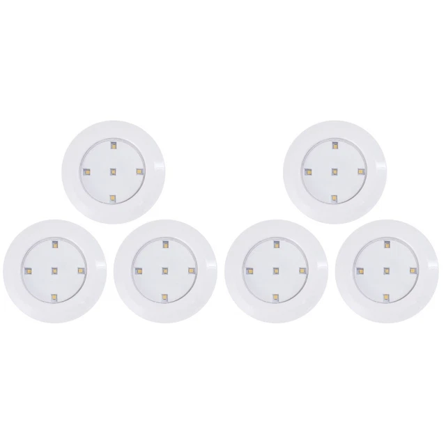 6 PCS DIMMABLE Wireless Cabinet Night Light LED Wireless Remote Pat ...