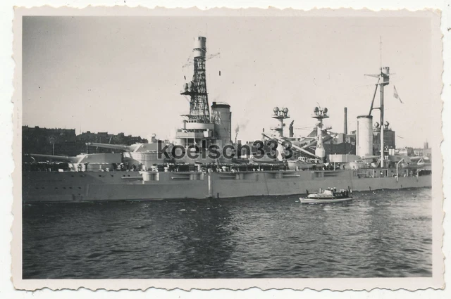 FOTO KRIEGSSCHIFF LINIENSCHIFF Schlachtschiff Panzerschiff Kriegsmarine ...