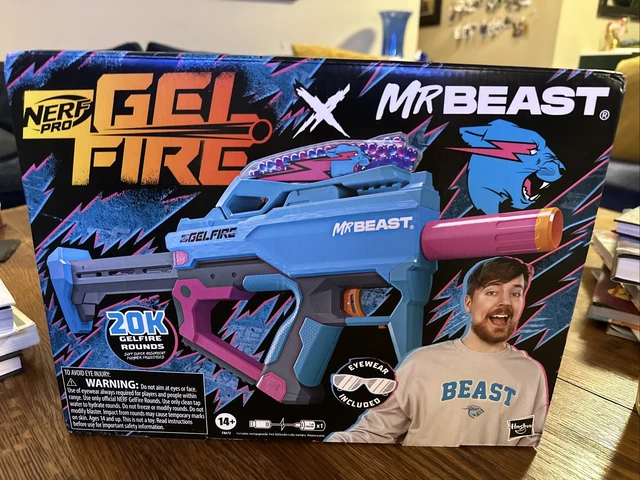 NERF X MR. Beast MrBeast Gel Fire Blaster Limited Edition *SHIPS FREE ...