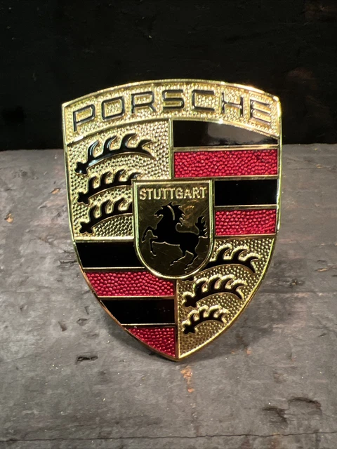 PORSCHE PLAQUE ÉMAILLÉE de calandre/Emblem Wappen/ 911/ Carrera ...