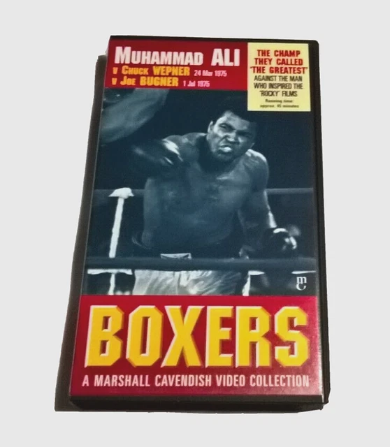 MUHAMMAD ALI BOXERS Boxing VHS Video Cassette 1996 VS Chuck Wepner VS ...