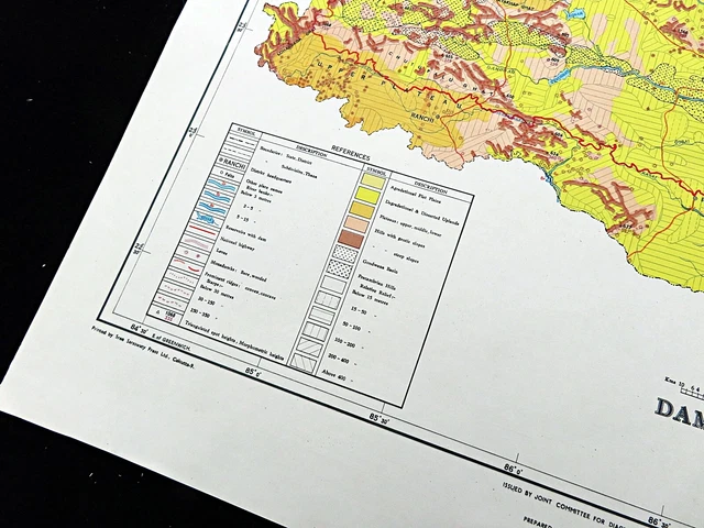 MAP OF JHARKHAND India Dhanbad Burdwan Indian Geomorphology Damodar ...