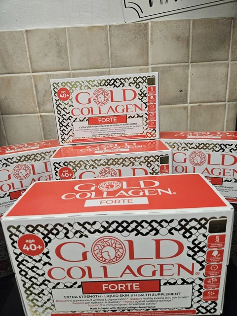 GOLD COLLAGEN FORTE Extra Strength 10 Day Programme 10x50ml £23.58 ...