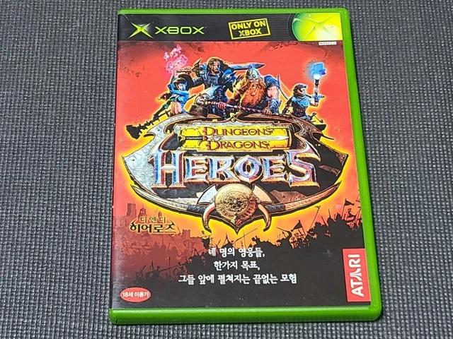 MICROSOFT XBOX DUNGEONS Dragons Heroes Retro Game Korean Version for MS ...