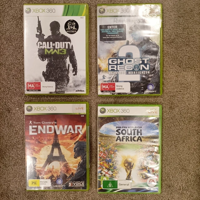 XBOX 360 GAMES Bulk Bundle Ghost Recon 2 Call Of Duty Endwar FIFA 2010 xbox-360-games-bulk-bundle-ghost-recon-2-call-of-duty-endwar-fifa-2010