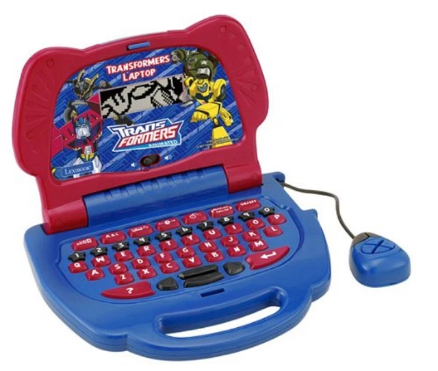 LEXIBOOK TRANSFORMERS AUTOBOTS Laptop Mini Kids Learning Laptop PC Kids ...