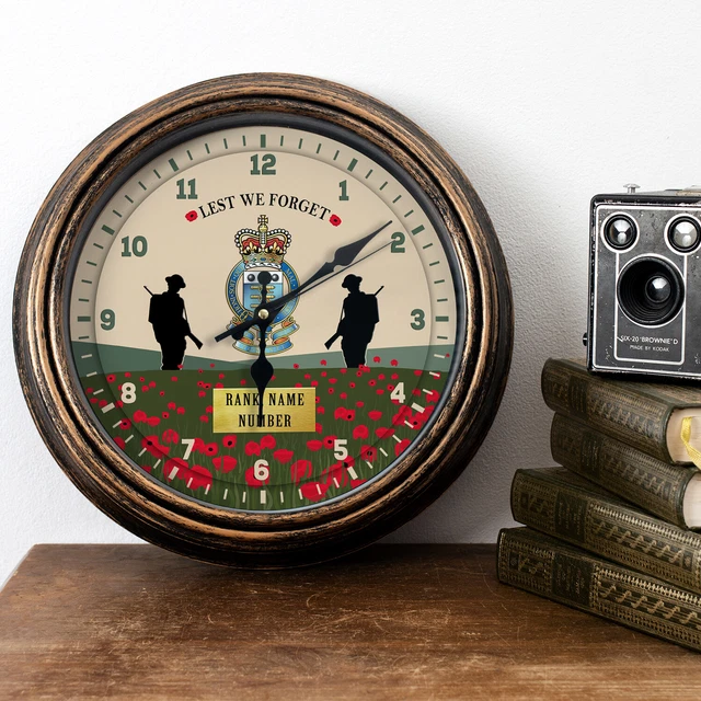 ROYAL ARMY ORDNANCE Corps Clock Personalised Wall British Military ...