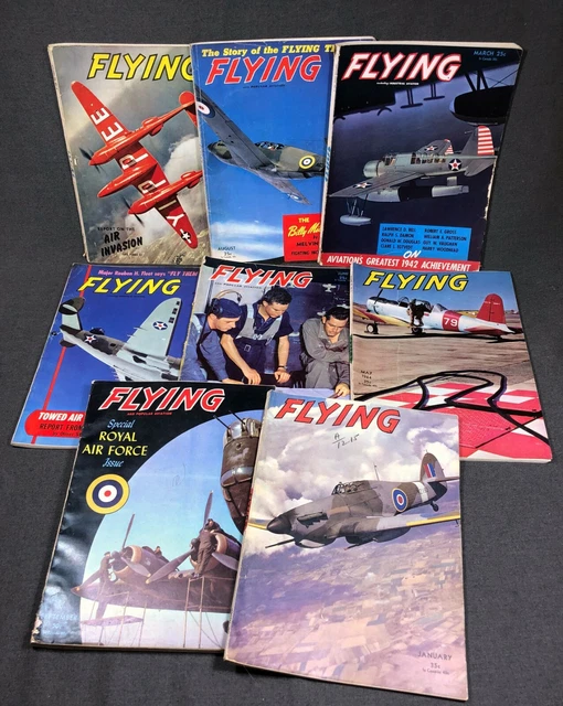 WORLD WAR 2 WWII WW2 FLYING Magazine War Planes Bombers Fighters 8 ...