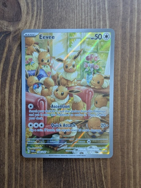 EEVEE ILLUSTRATION RARE Pokemon Card Twilight Masquerade (188/167 ...