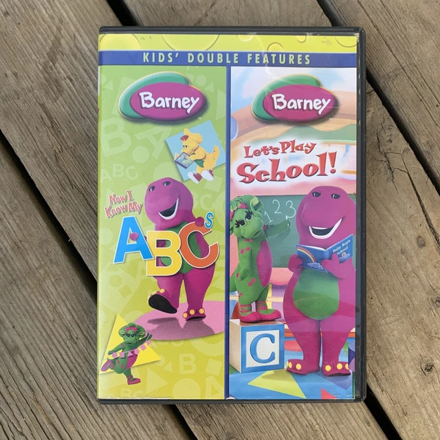 BARNEY KIDS' DOUBLE Feature DVD My ABC's / Let's Play School $5.00 ...