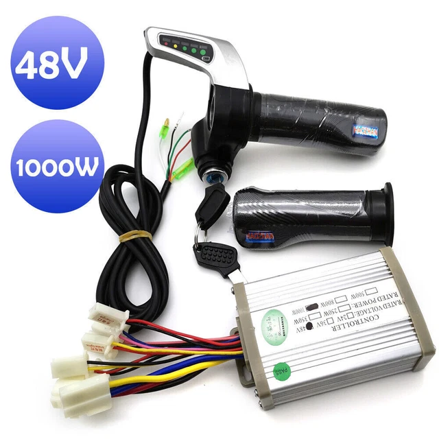 BRUSH MOTOR CONTROLLER Control Unit Throttle Grip for Electric Scooter ...
