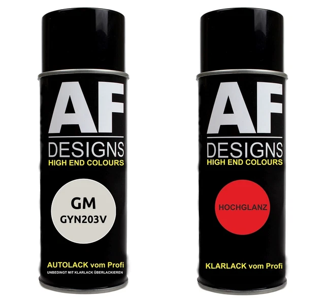 PEINTURE PULVÉRISATION KIT Generalmotors GYN203V Flocon de Neige Blanc Perl Base EUR 25,91 ...