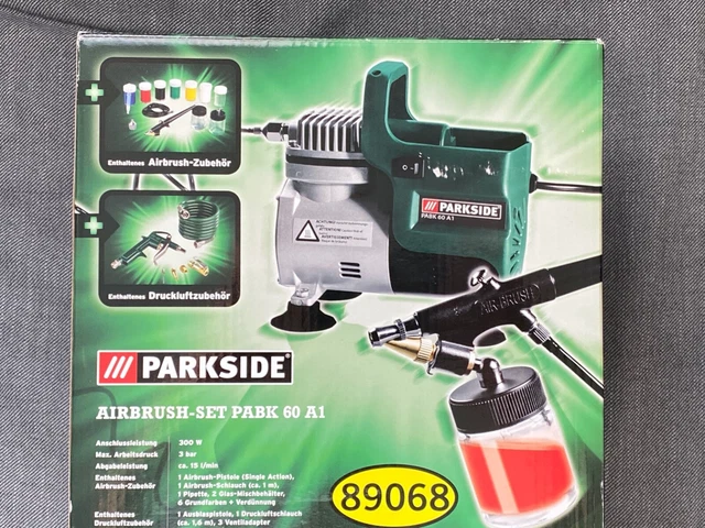 KOMPRESSOR PARKSIDE AIRBRUSH-SET PABK 60 A1 (89068) EUR 49,00 - PicClick FR