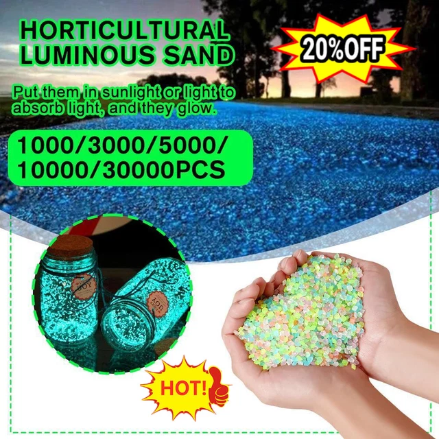 LUMINOUS SAND STONES Glow In The Dark Sand For Aquarium Fish Tank ...