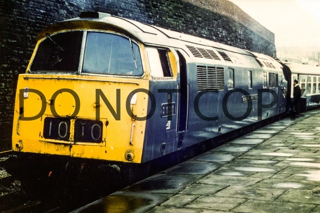 UK DIESEL TRAIN Railway Photograph Of Class 52 Western D1010 Loco. Rm52 ...