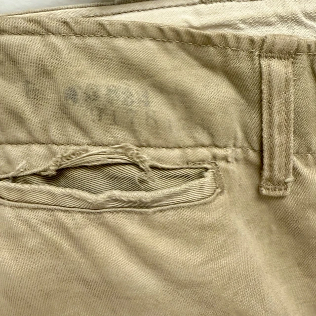 ORIGINAL WWII US Army Chino Cotton Pants Khaki Tropical £147.40 ...