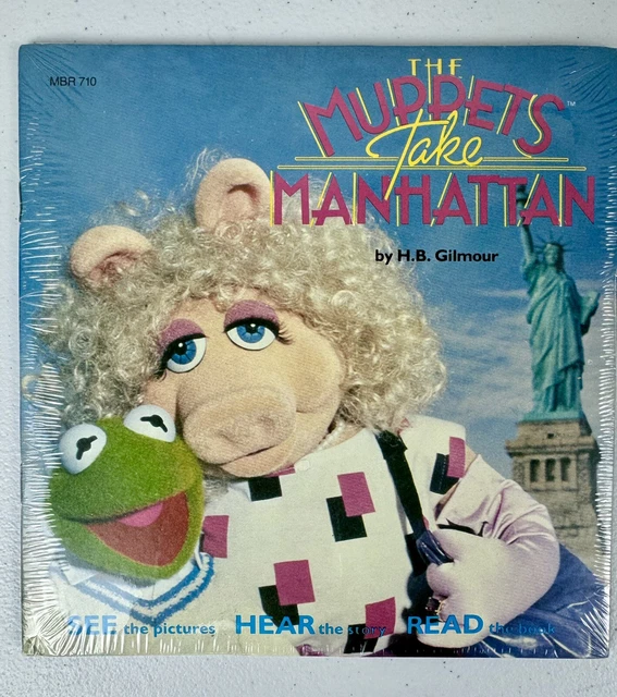 VINTAGE 1984 THE Muppets Take Manhattan See Hear Read Book & Record ...