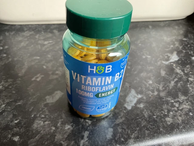 H & B Vitamin B2 120 tablets 100 MG £3.00 - PicClick UK