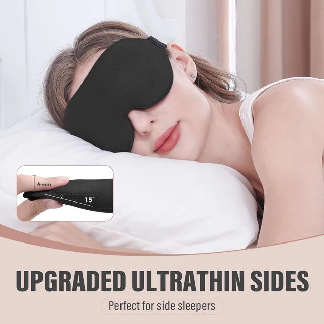 3D SLEEP MASK for Women and Men，Sleep Mask for Side Sleeper, Soft ...