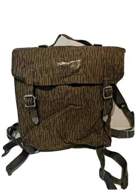 EAST GERMAN ARMY DDR NVA Bag Backpack With Straps Raindrop Strichtarn ...
