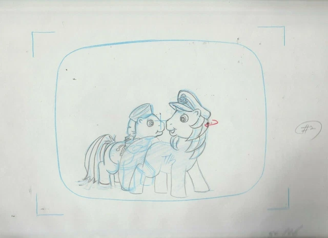 MY LITTLE PONY Cartoon Animation 12.5x10.5" Pencil Drawing SC106 #2 £14 ...
