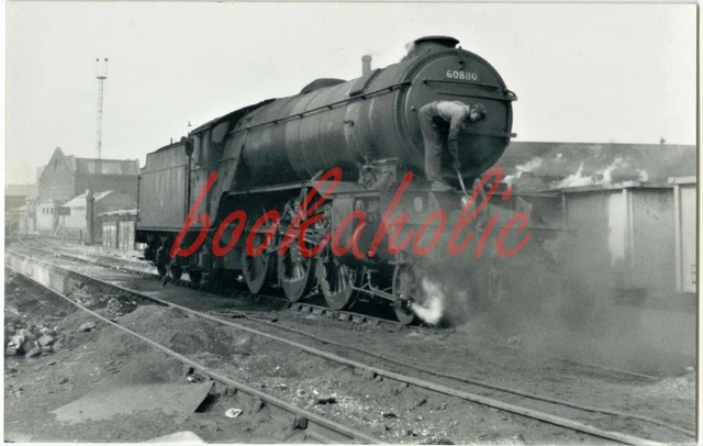 PC SIZE REAL photo - LNER V2 60880 2-6-2 - at FERRYHILL £2.00 - PicClick UK