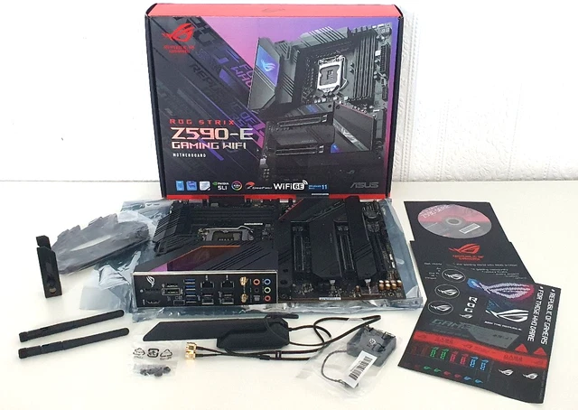 ASUS - ROG STRIX Z590-E Gaming Wifi Motherboard - Box & Extras ...