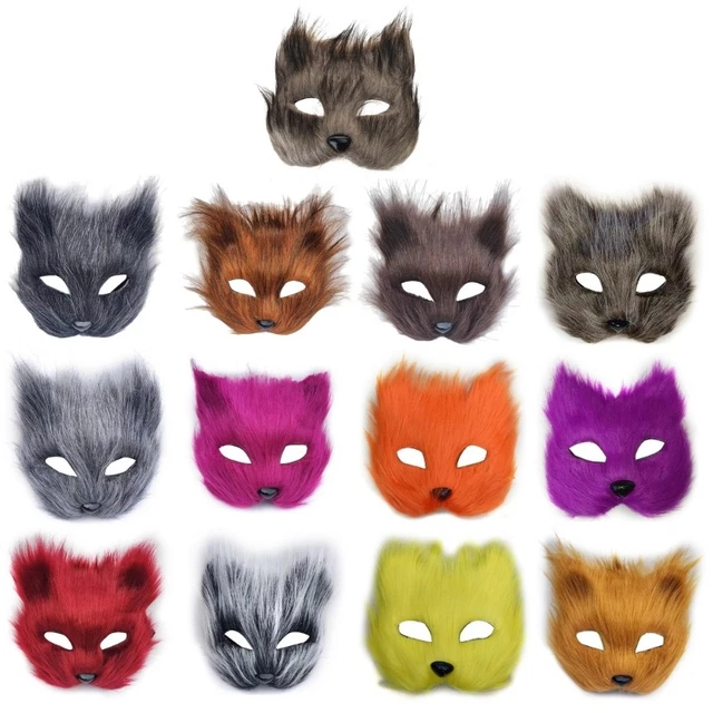 CATS FACE MASK Halloween Animal Cosplay Mask £5.15 - PicClick UK