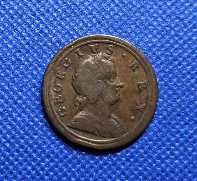 1722 HALFPENNY GEORGE I British Copper Coin £89.00 - PicClick UK